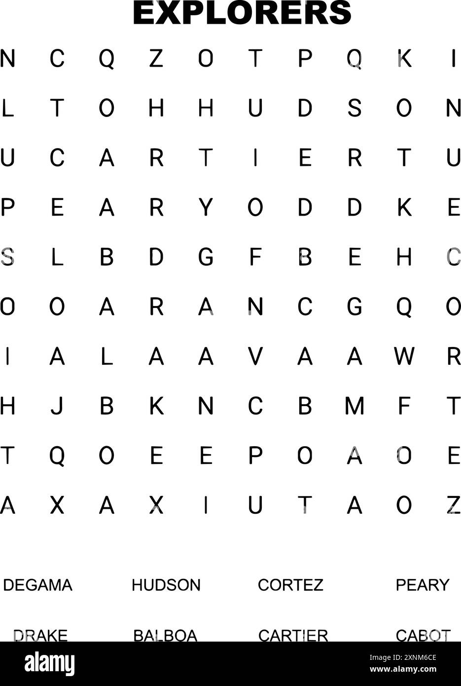 Words search puzzle game activity worksheet printable version explorers ...