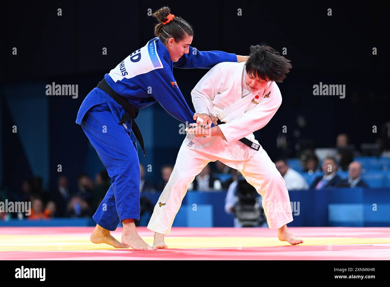 Paris, France. 01st Aug, 2024. Olympia, Paris 2024, judo, 78 kg, women, hope round, Champ de ...