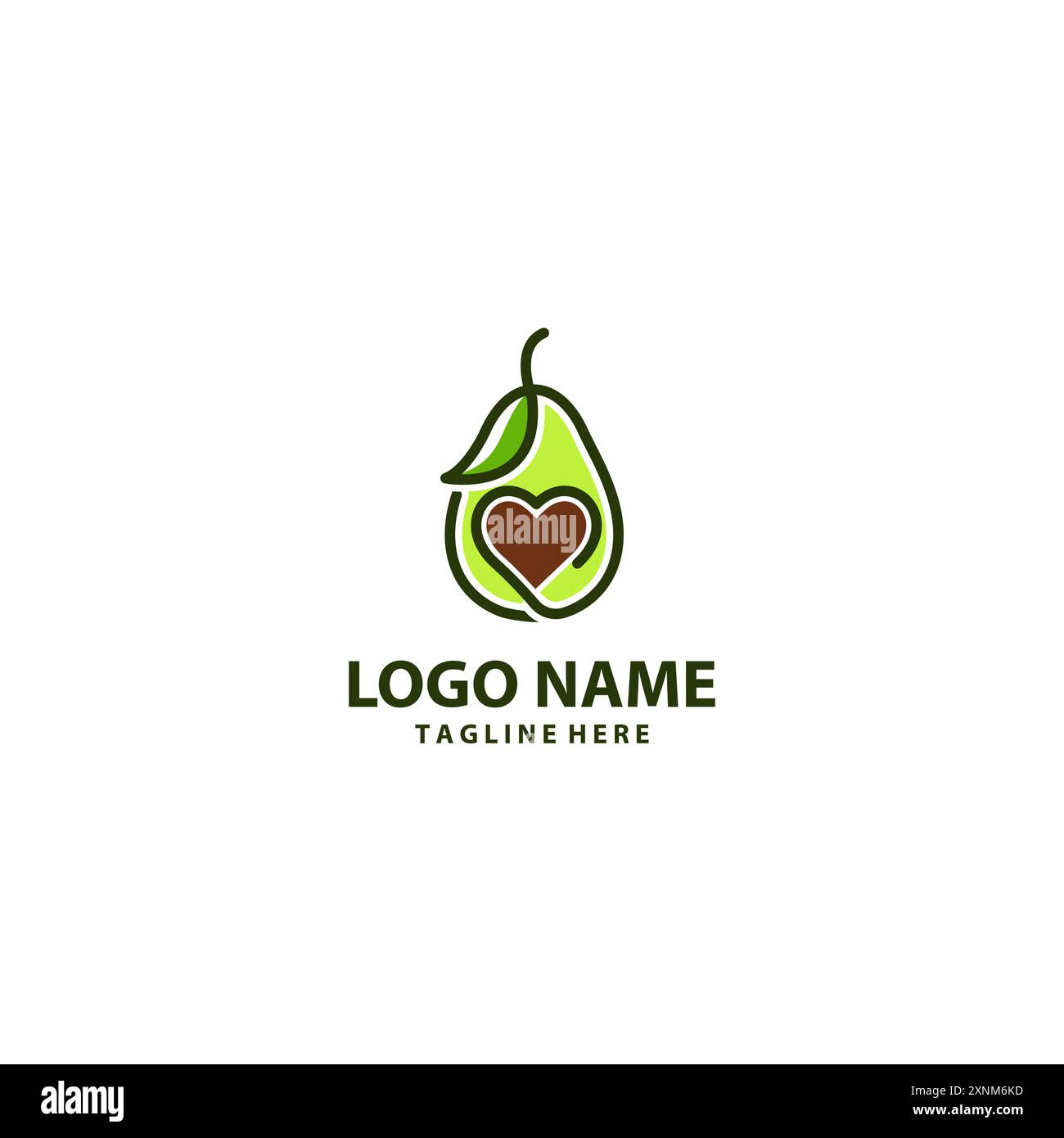 Love avocado Stock Vector Images - Alamy