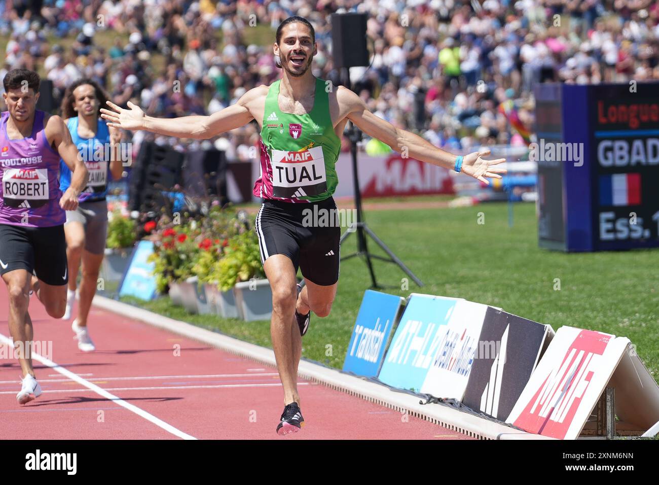 TUAL Gabriel Us Talence Finale 800 M Men during the French Athletics ...