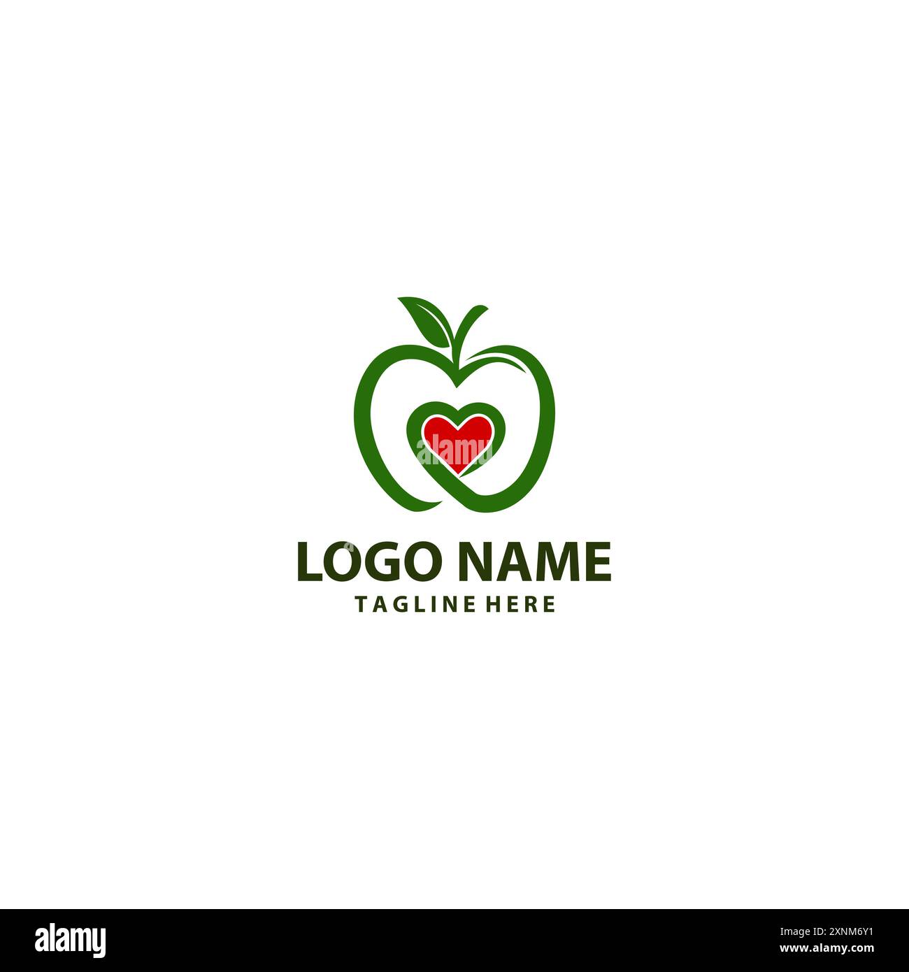 love apple logo design vector Stock Vector Image & Art - Alamy