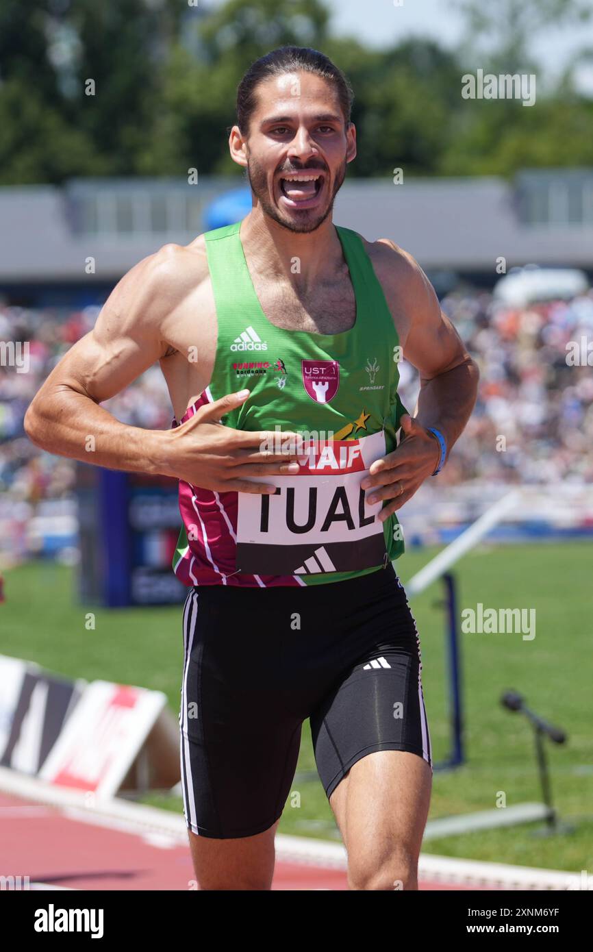 TUAL Gabriel Us Talence Finale 800 M Men during the French Athletics ...