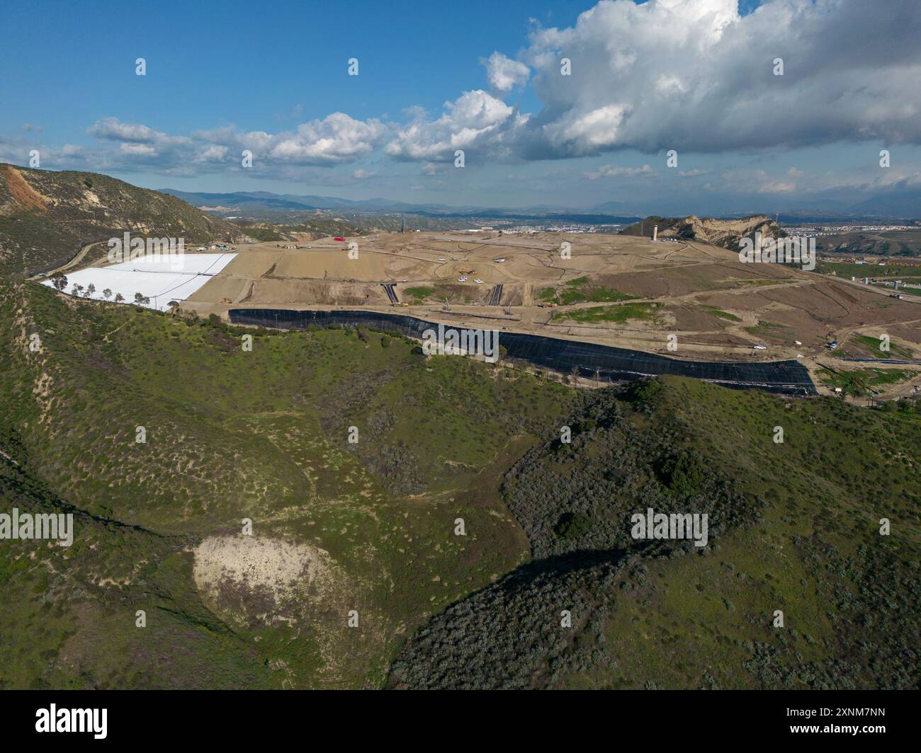 Castaic, California, USA - Feb. 27, 2024: The upper portion of the ...