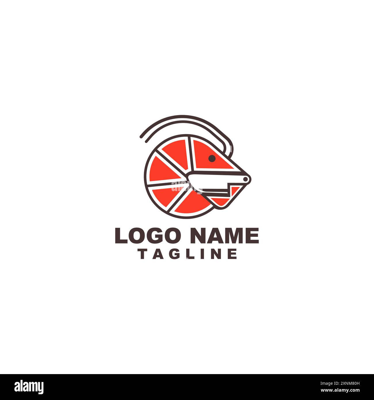 Vector food animal sticker Stock Vector Images - Alamy