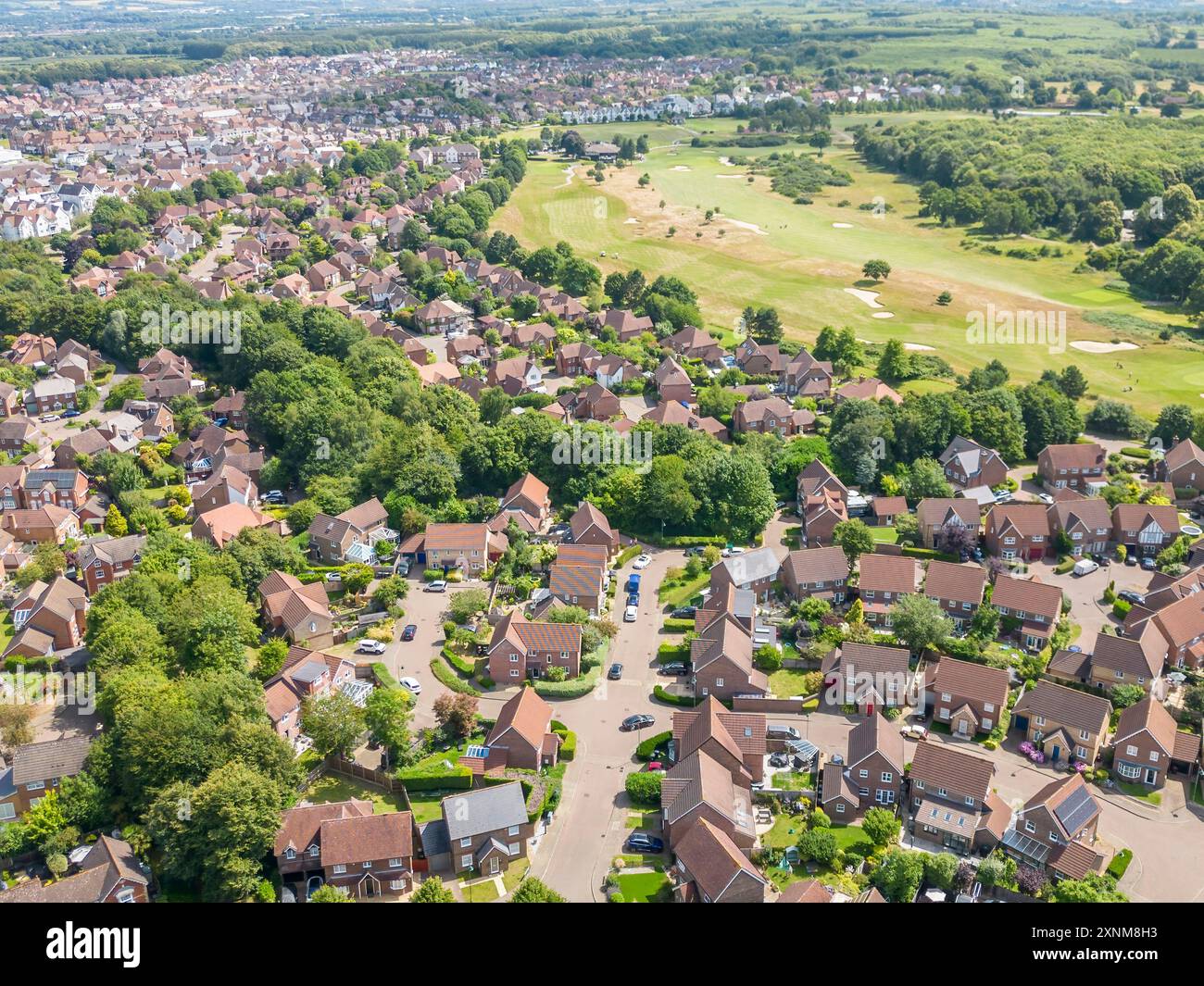 aerial view of Kings Hill in Kent. A completely new village started in ...