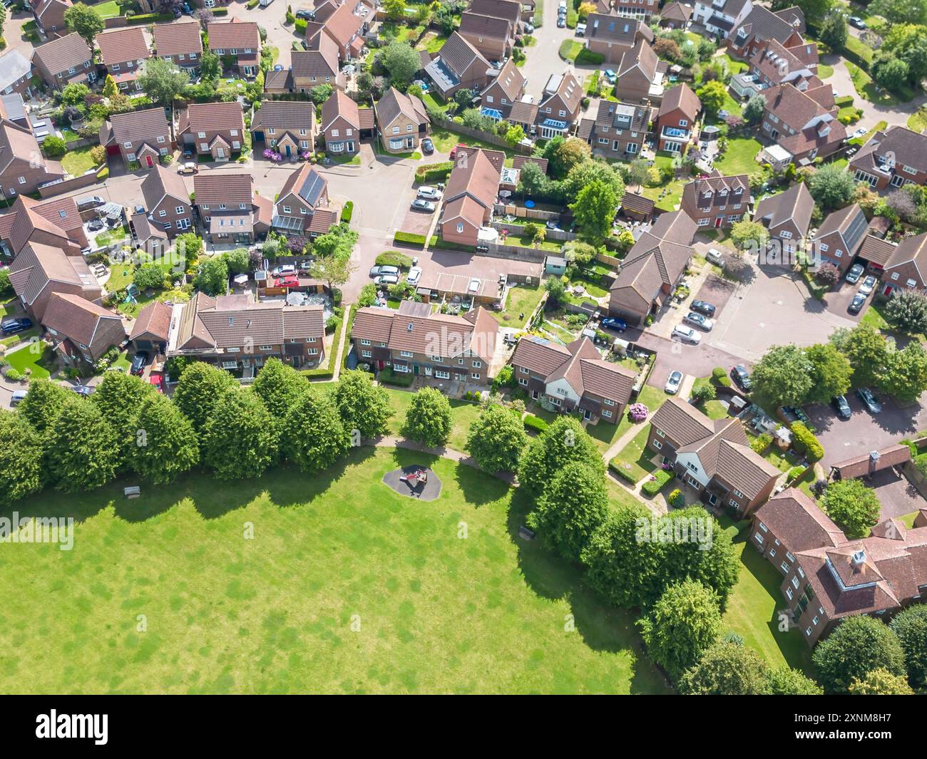 aerial view of Kings Hill in Kent. A completely new village started in ...