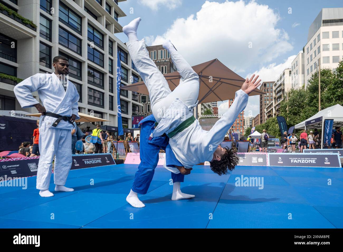 London, UK. 1 August 2024. A demonstration of judo takes place at the ...