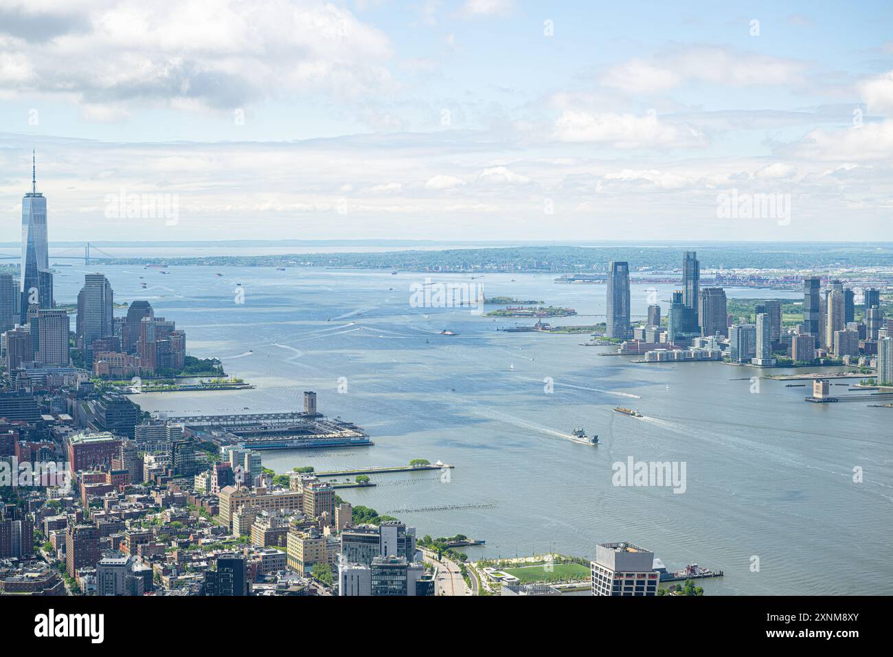 The aerial view from the viewing platform of The Edge in New York Stock ...