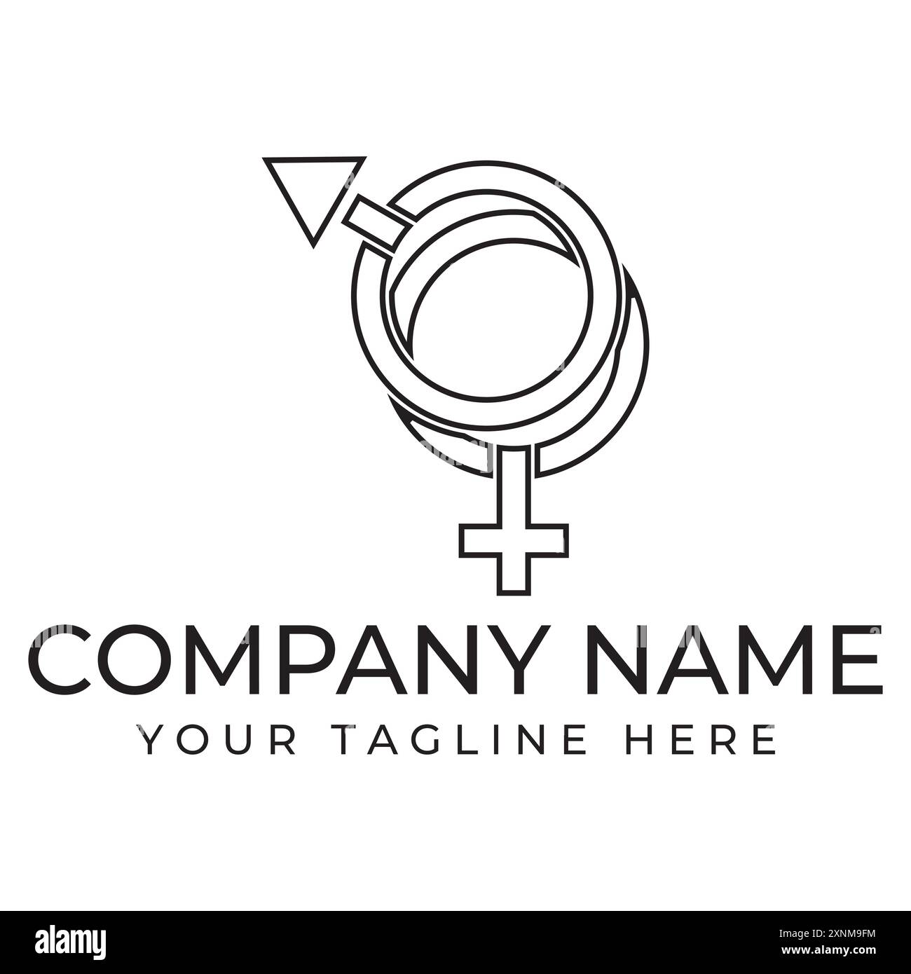 Gender logo vector illustrations design icon symbols Stock Vector Image ...