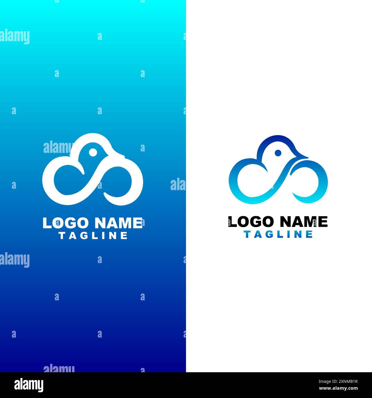 Cloud logo design with unique shape template technology Stock Vector ...