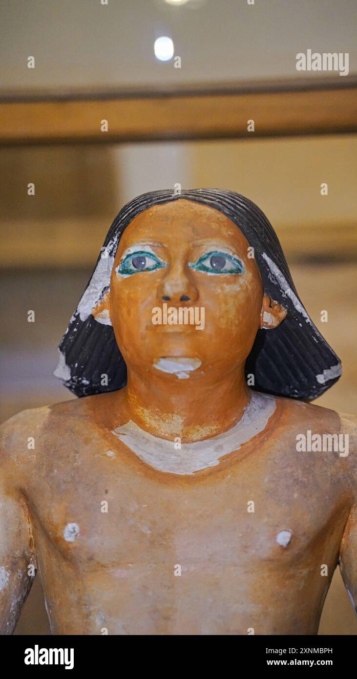 Cairo,Egypt,December 31,2019-Close up of the Sekhau or Seated Royal ...