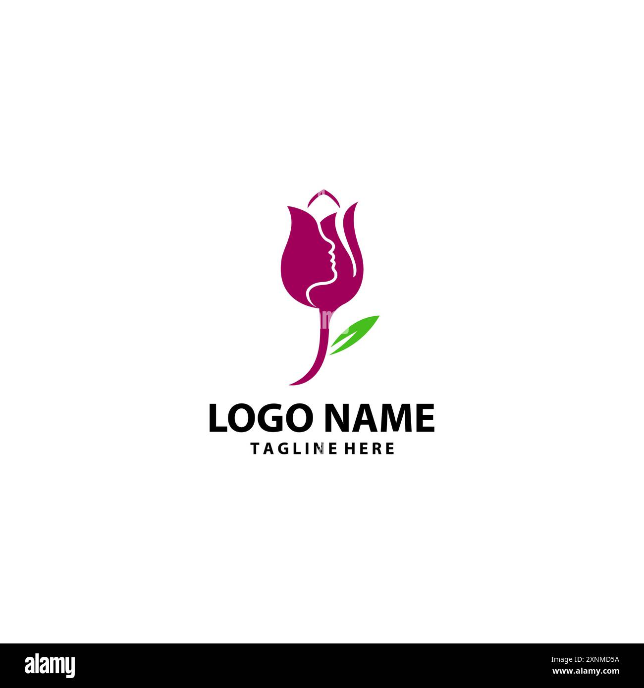 Woman flower beauty face Stock Vector Images - Alamy