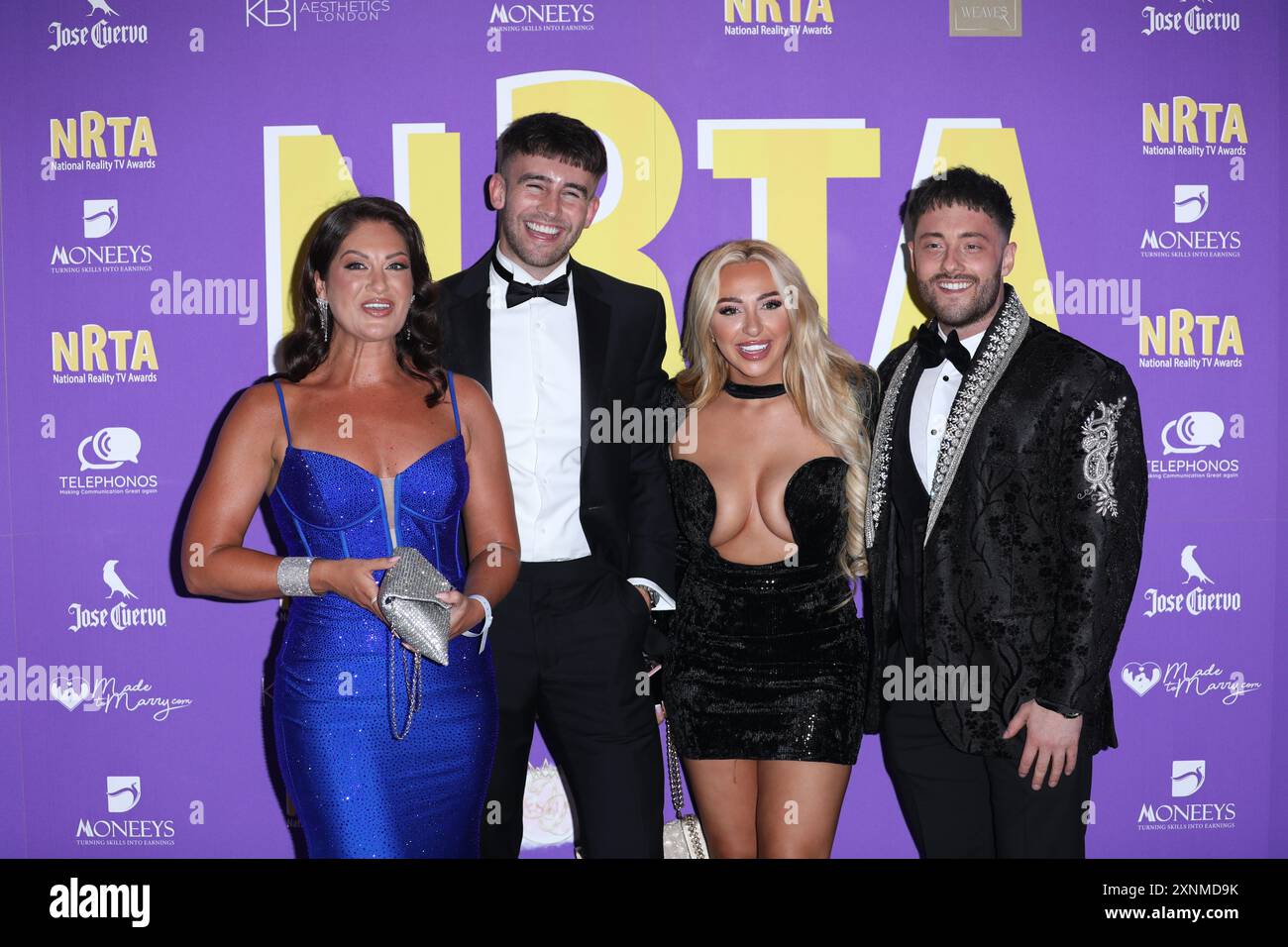 Matt Hall, Kelly Michelle Gray and Lloyd Todd attend National Reality TV Awards at Porchester ...