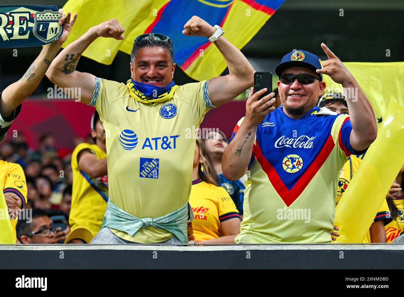 ATLANTA, GA – JULY 31: Club America fans react during the friendly ...