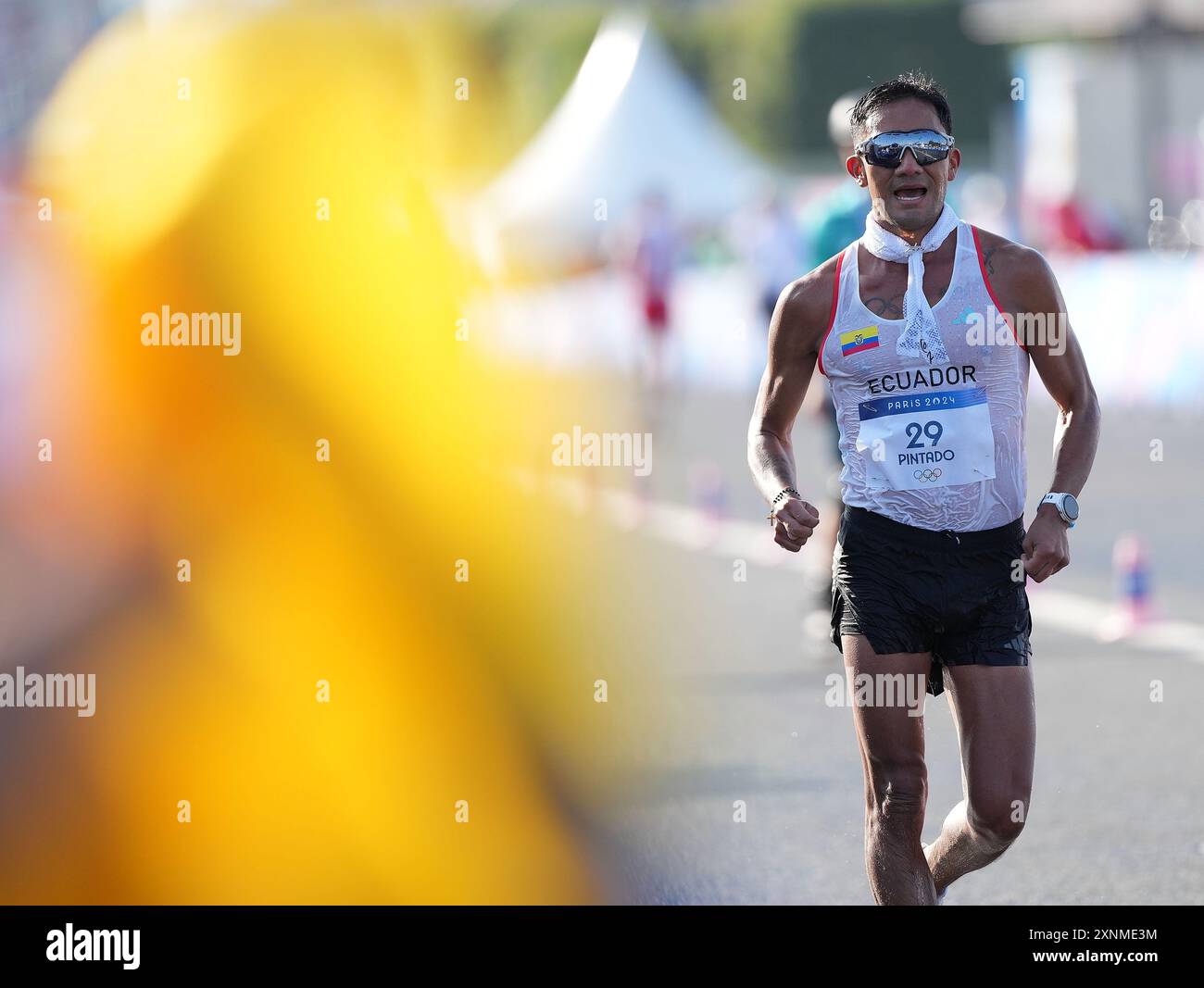 Paris, France. 1st Aug, 2024. Brian Daniel Pintado of Ecuador competes ...