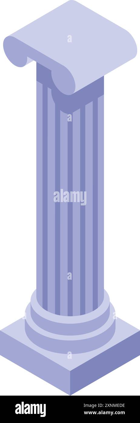 Architectural element of classical style with vertical shape ...