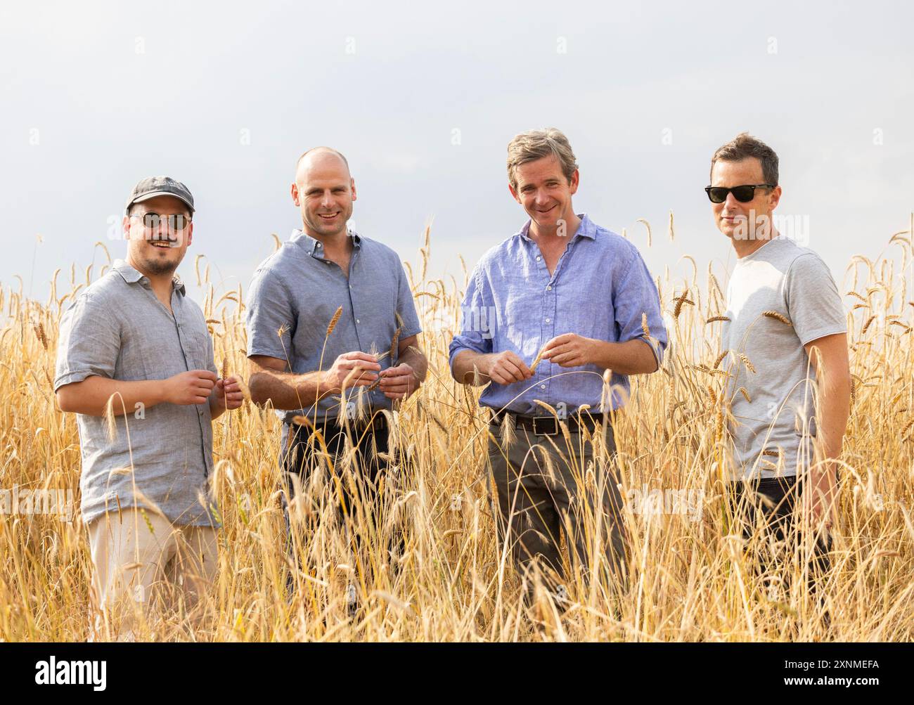 EDITORIAL USE ONLY (left to righ) Fielden Whisky maker Francisco Rosa ...