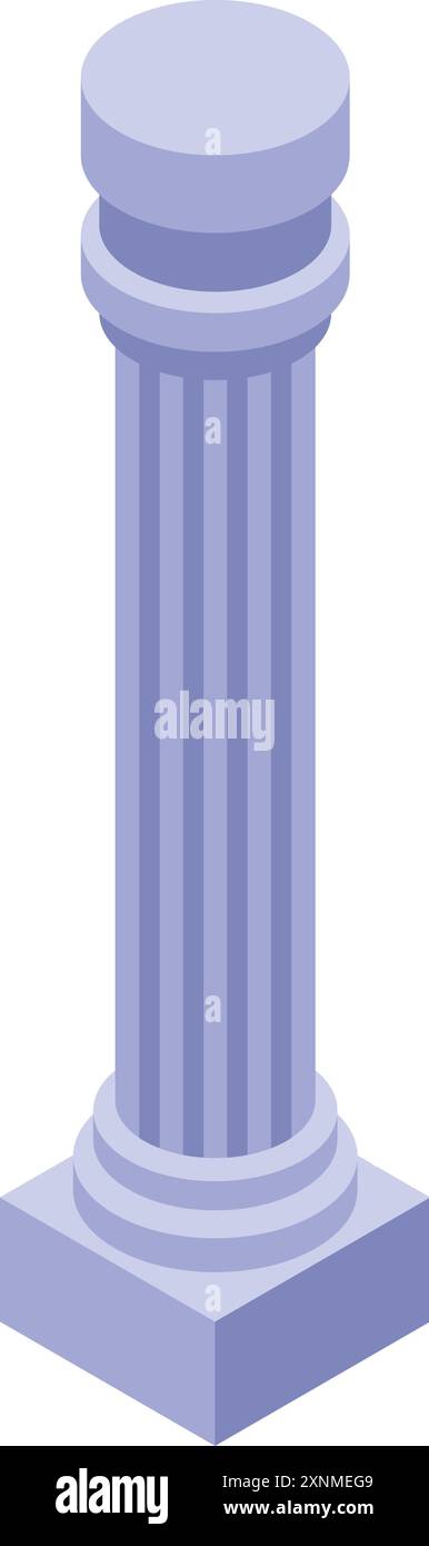 This illustration features a classic roman column, showcasing its ...