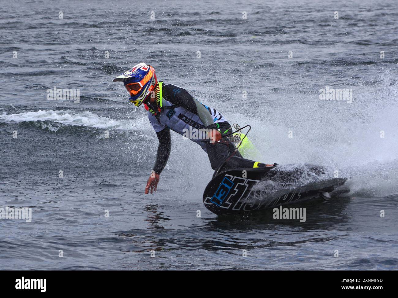 Male Motor Surf competitor cornering at speed Stock Photo - Alamy