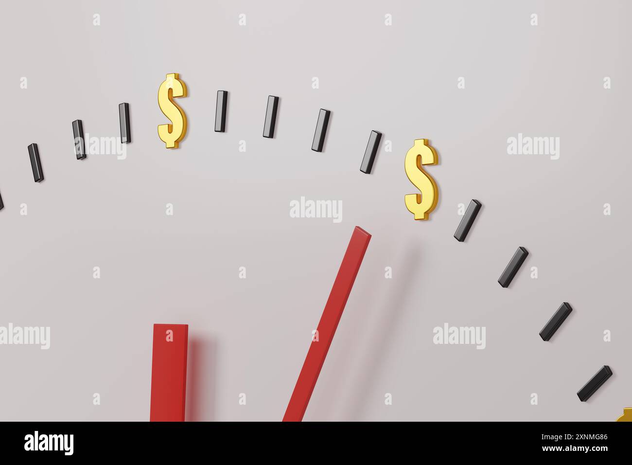 Clock with dollar sign on the hours. Time is money concept. 3d ...