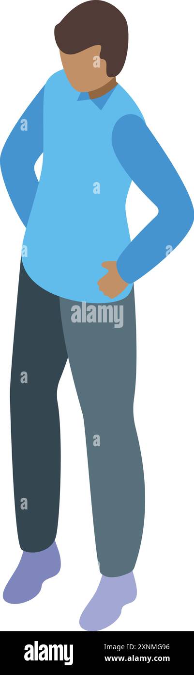 Full length view handsome Stock Vector Images - Alamy