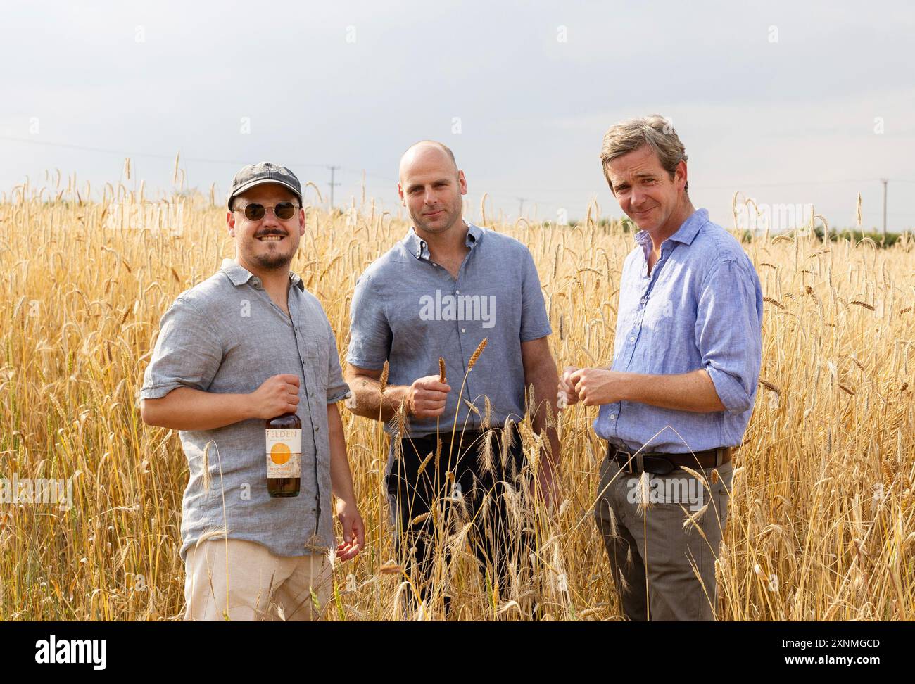 EDITORIAL USE ONLY (left to righ) Fielden Whisky maker Francisco Rosa ...