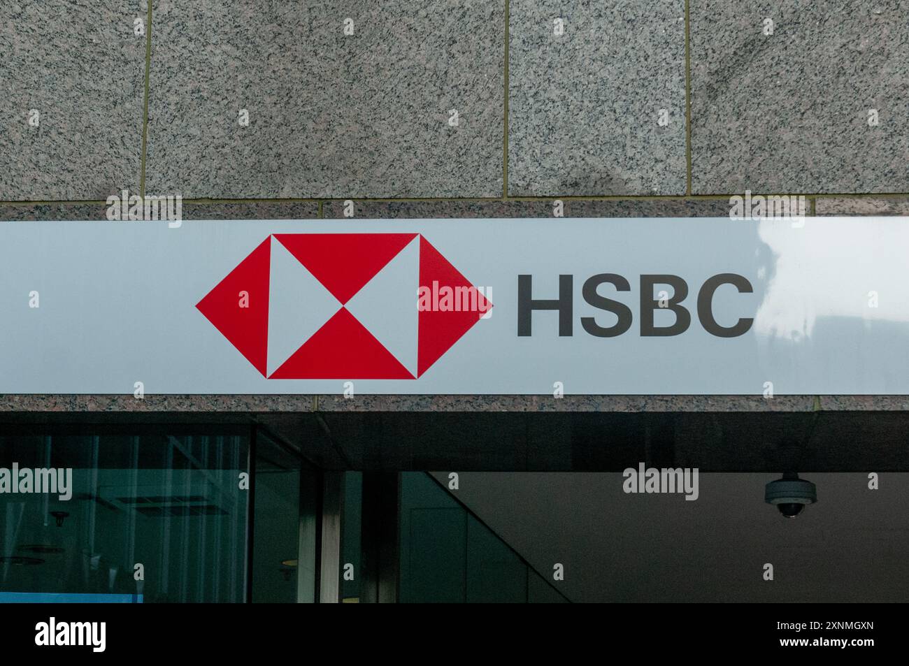 Toronto, ON, Canada – February17, 2024: The logo and brand sign of HSBC ...