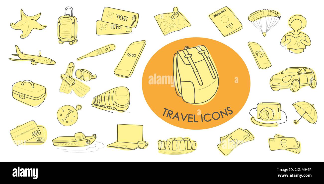 Travel aid icon Stock Vector Images - Alamy