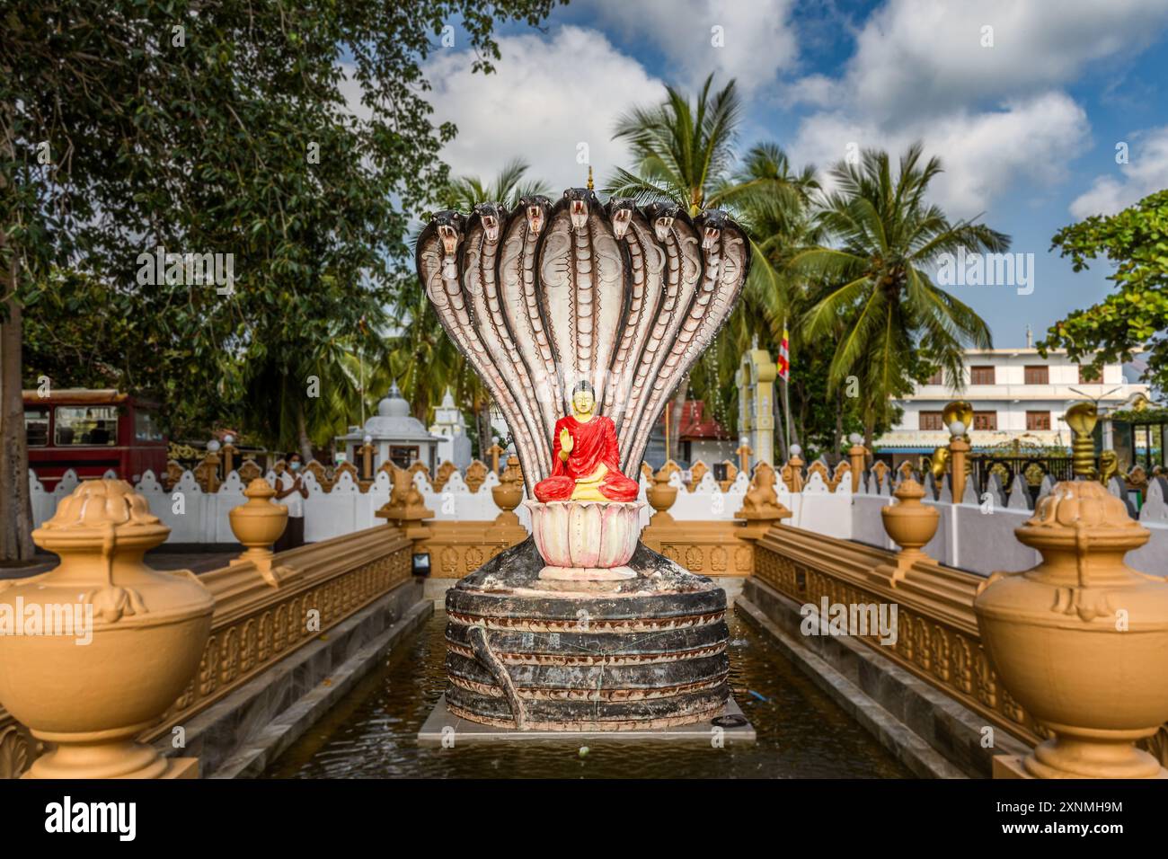Statue of Buddha Protected by Naga at Nagadeepa Temple, Nainativu Stock ...