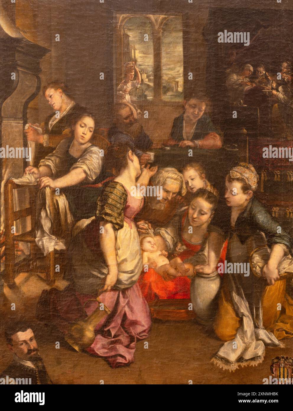 PERUGIA, ITALY - MAY 16, 2024: The detail of painting of Nativity of ...