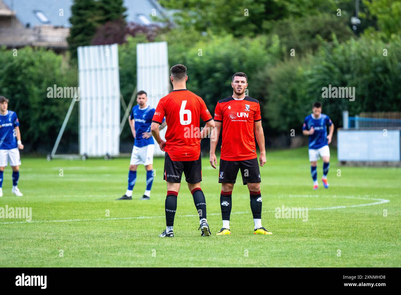 Cleethorpes Town FC getting ready to start playing Stock Photo - Alamy