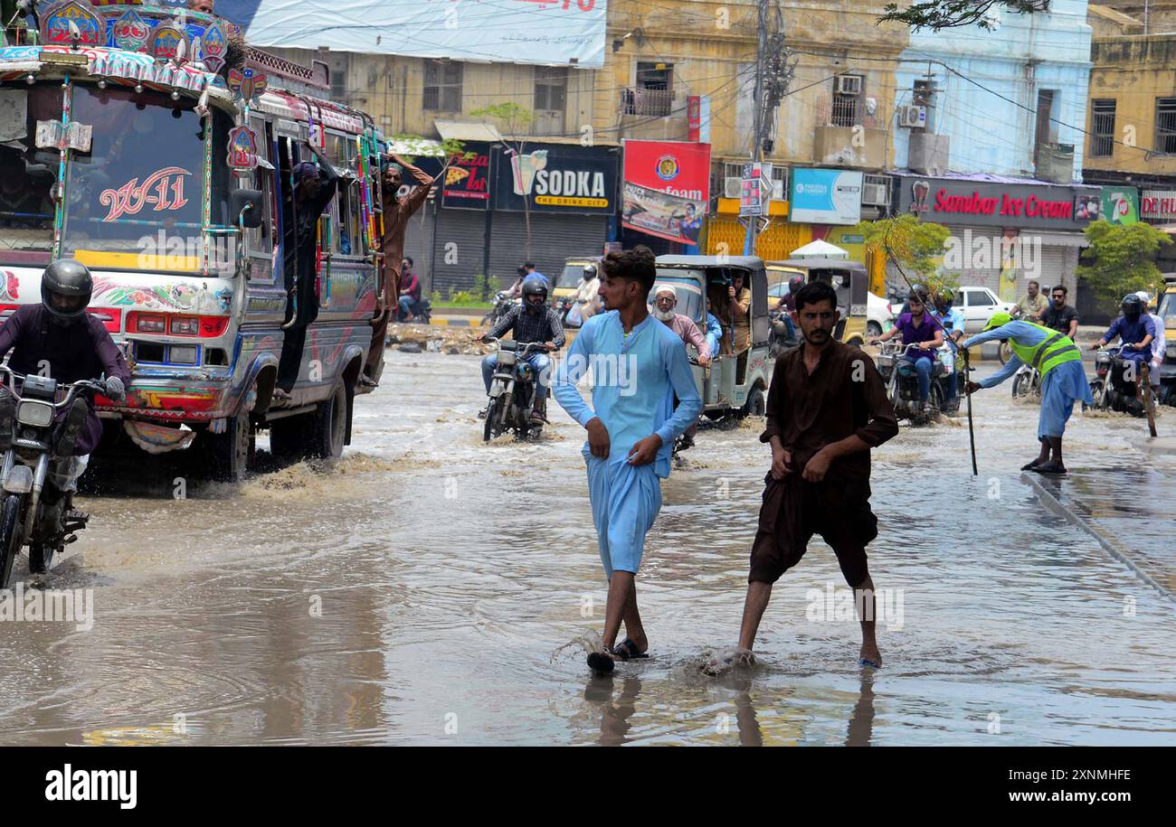 Commuters are facing difficulties in transportation due to stagnant ...