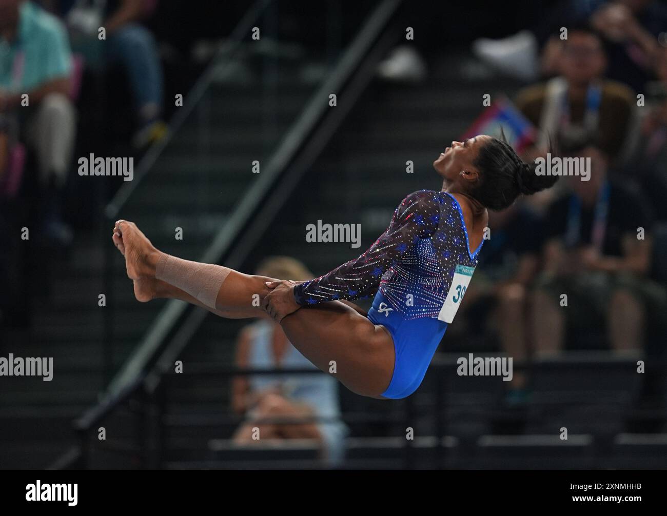 August 01 2024: Simone Biles (USA) competes during vault at women's all ...
