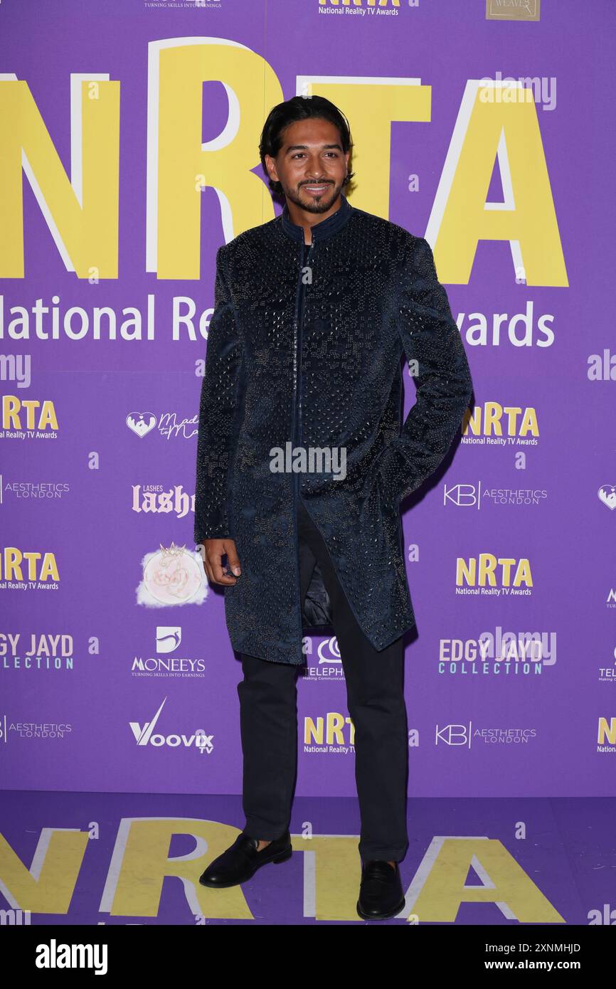 Munveer Jabbal attends National Reality TV Awards at Porchester Hall in ...