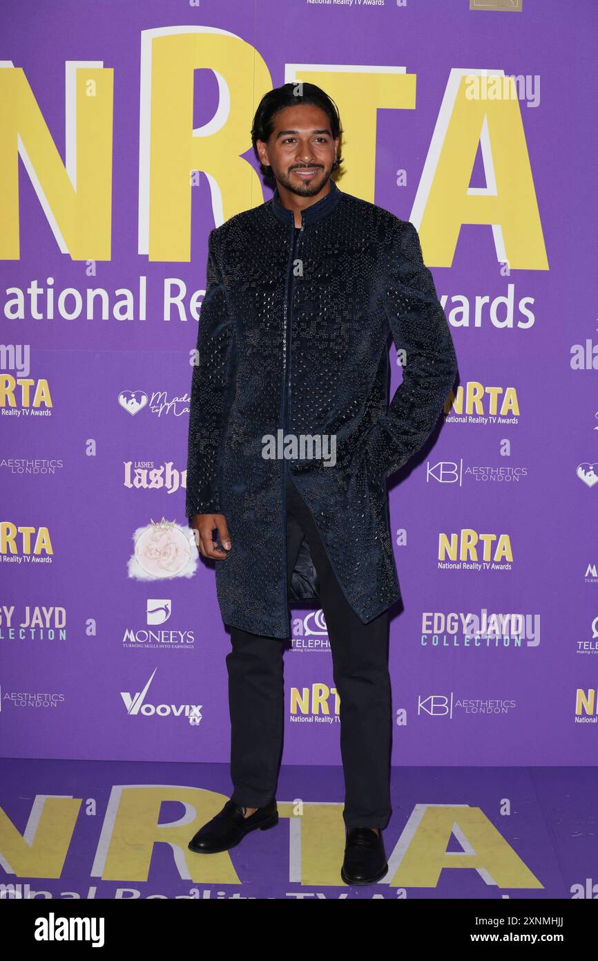 Munveer Jabbal attends National Reality TV Awards at Porchester Hall in ...