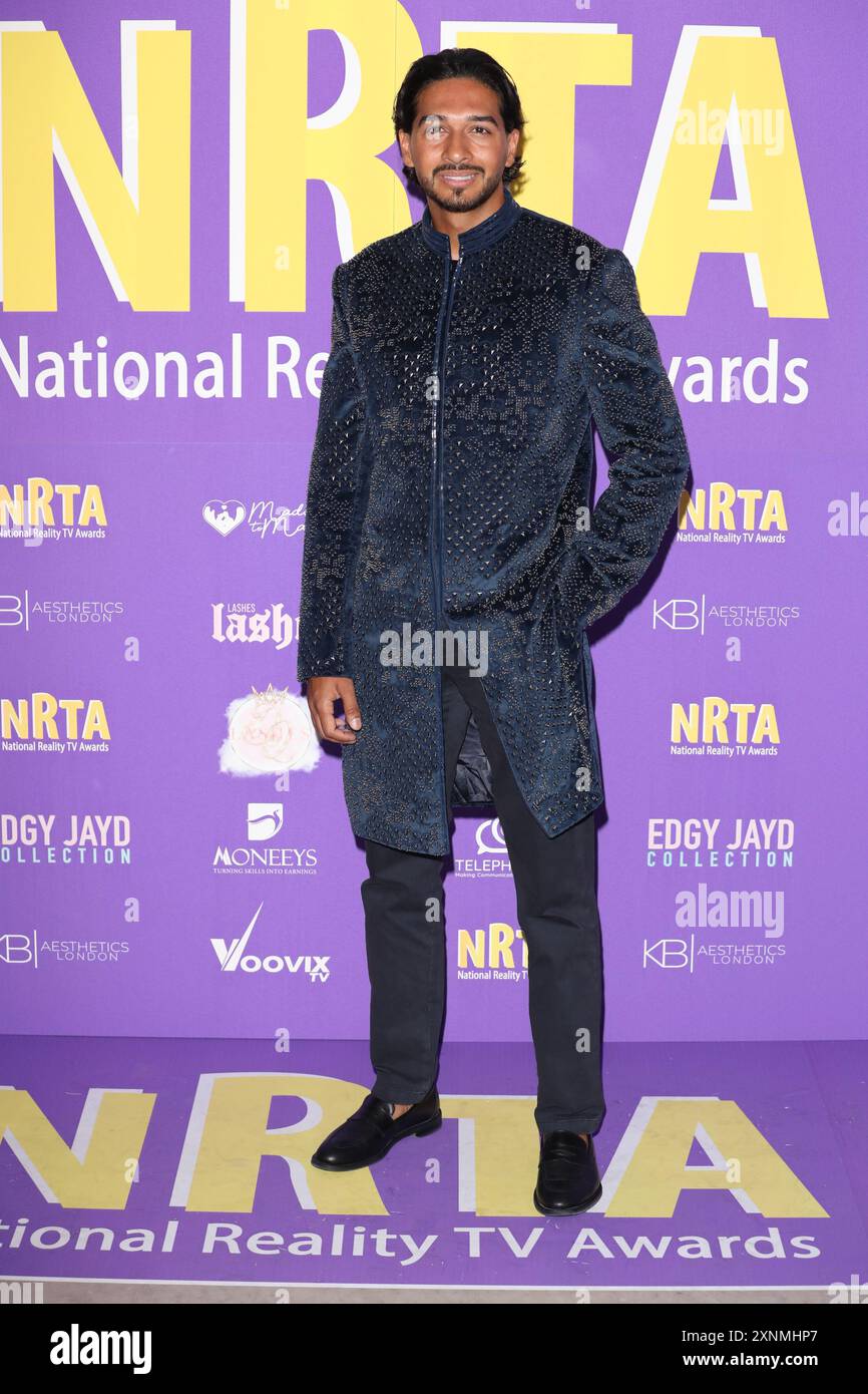 Munveer Jabbal attends National Reality TV Awards at Porchester Hall in ...