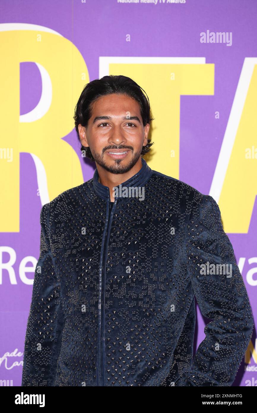 Munveer Jabbal attends National Reality TV Awards at Porchester Hall in ...
