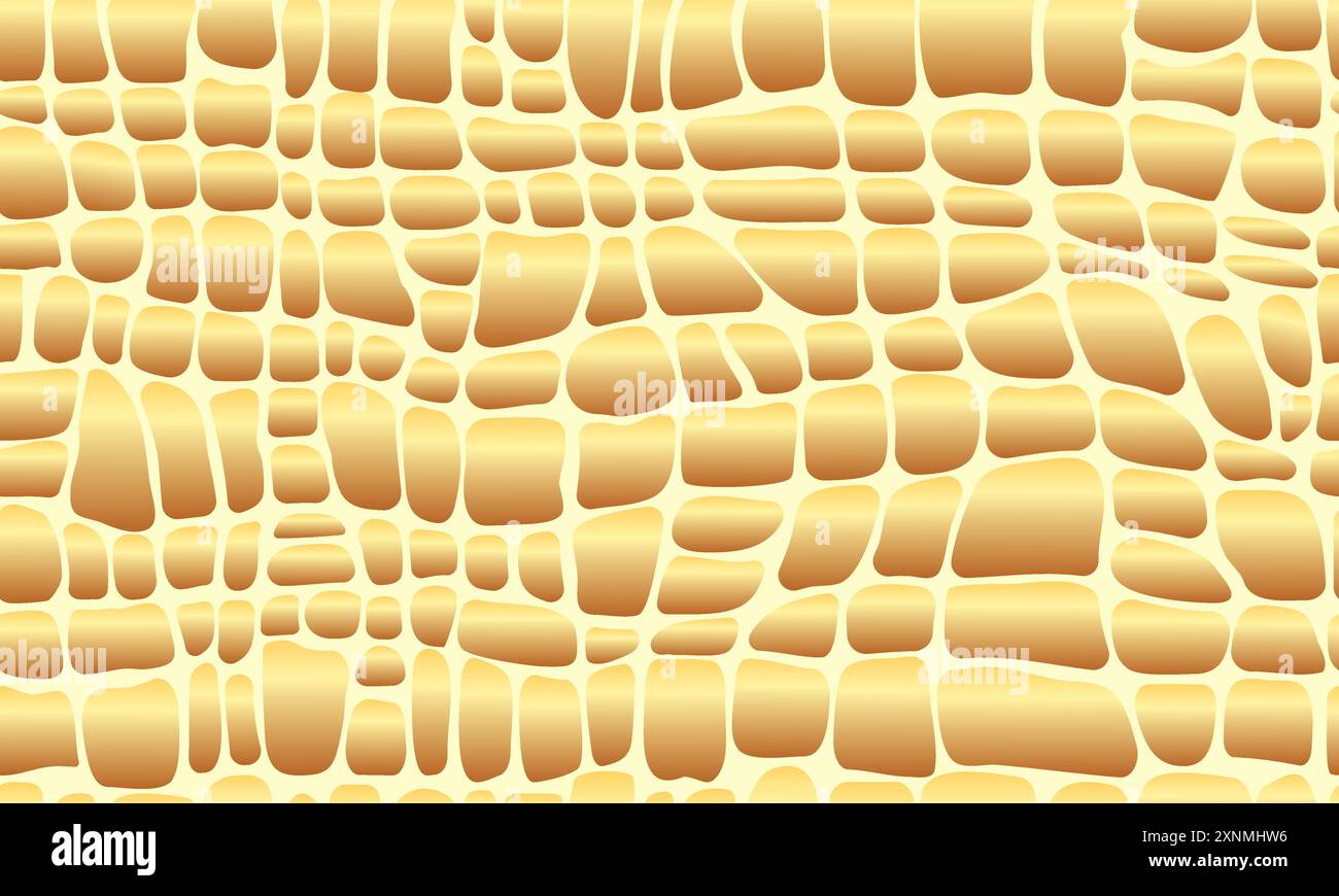 Repeating seamless pattern with golden bubbles or snake skin or ...