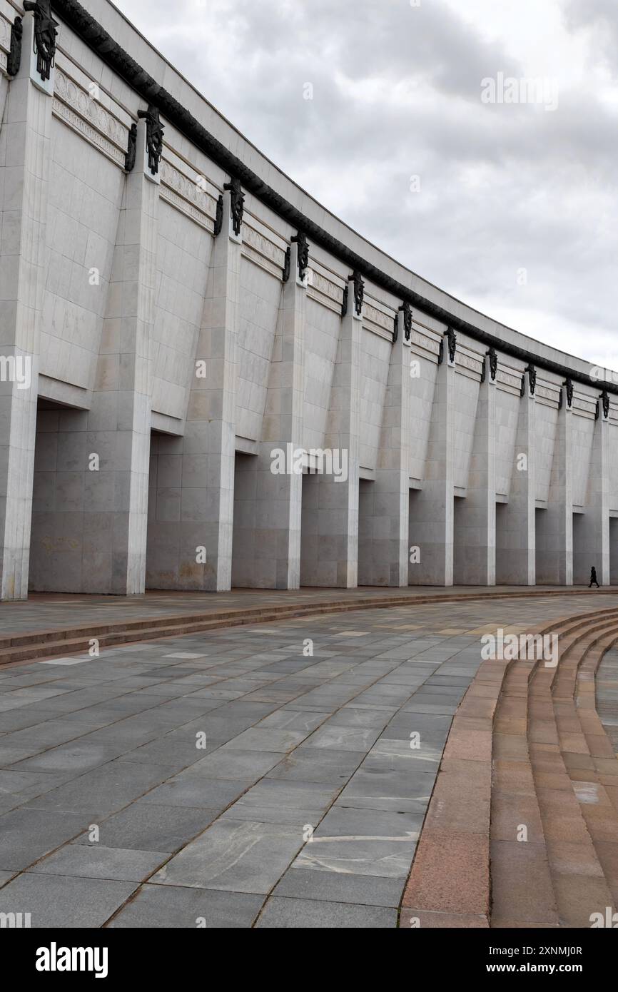 Stone enfilade with columns. An interesting architectural ensemble ...