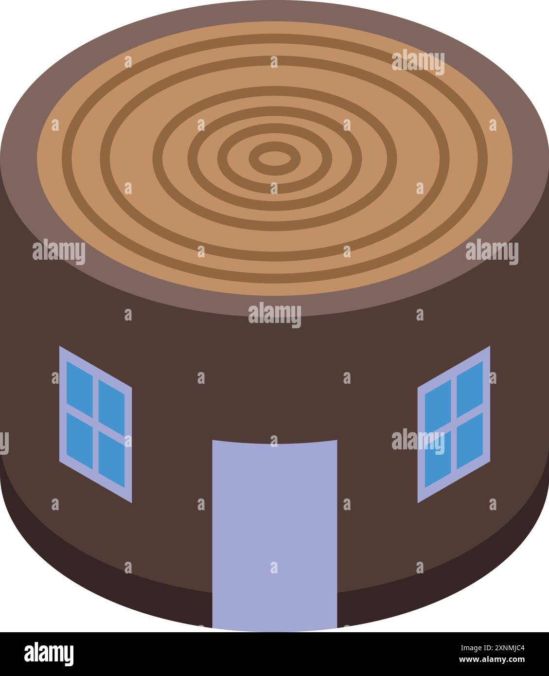 Timber built house Stock Vector Images - Alamy