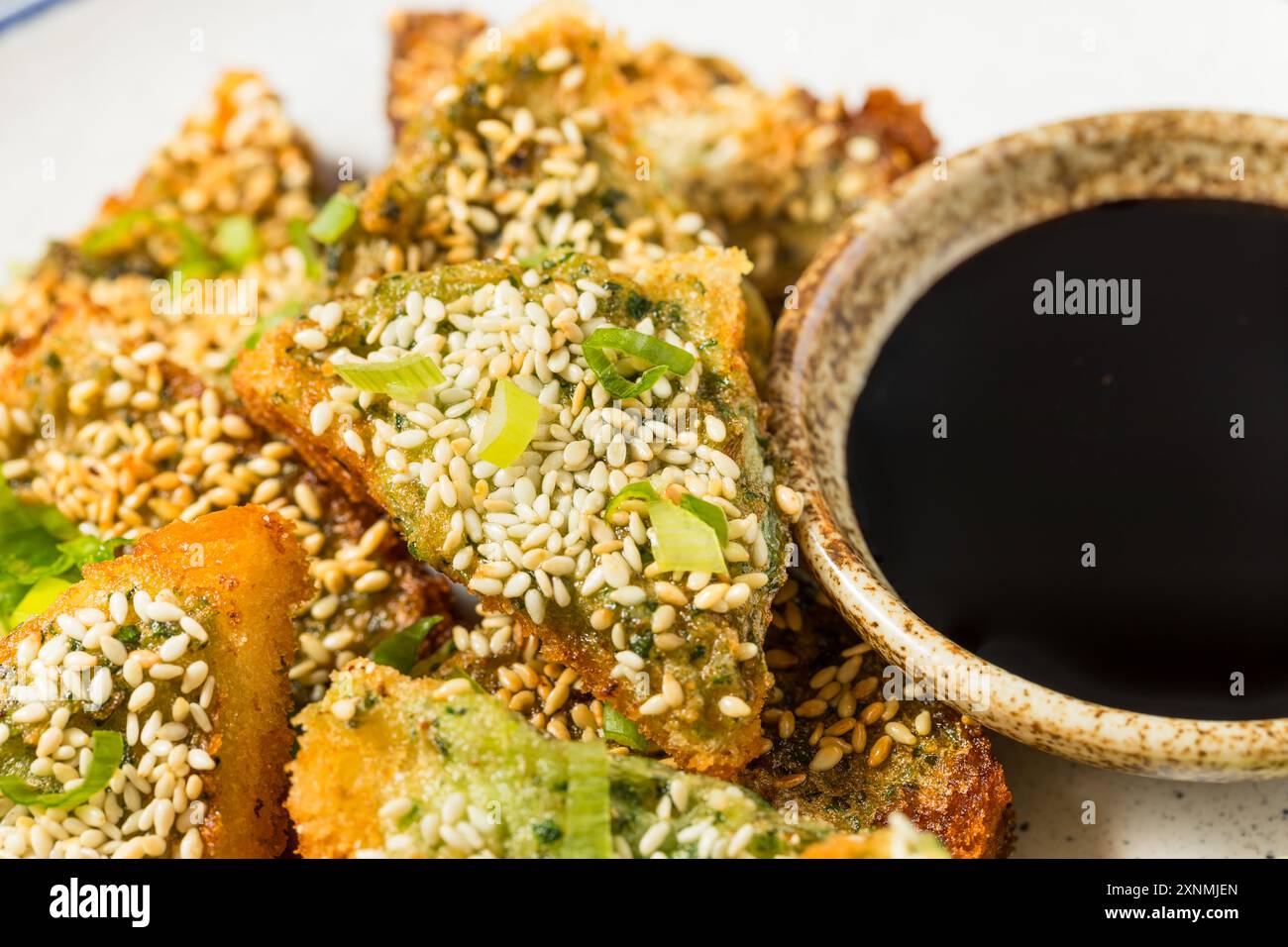 Homemade Chinese Shrimp Toast with Sesame and Soy Sauce Stock Photo - Alamy