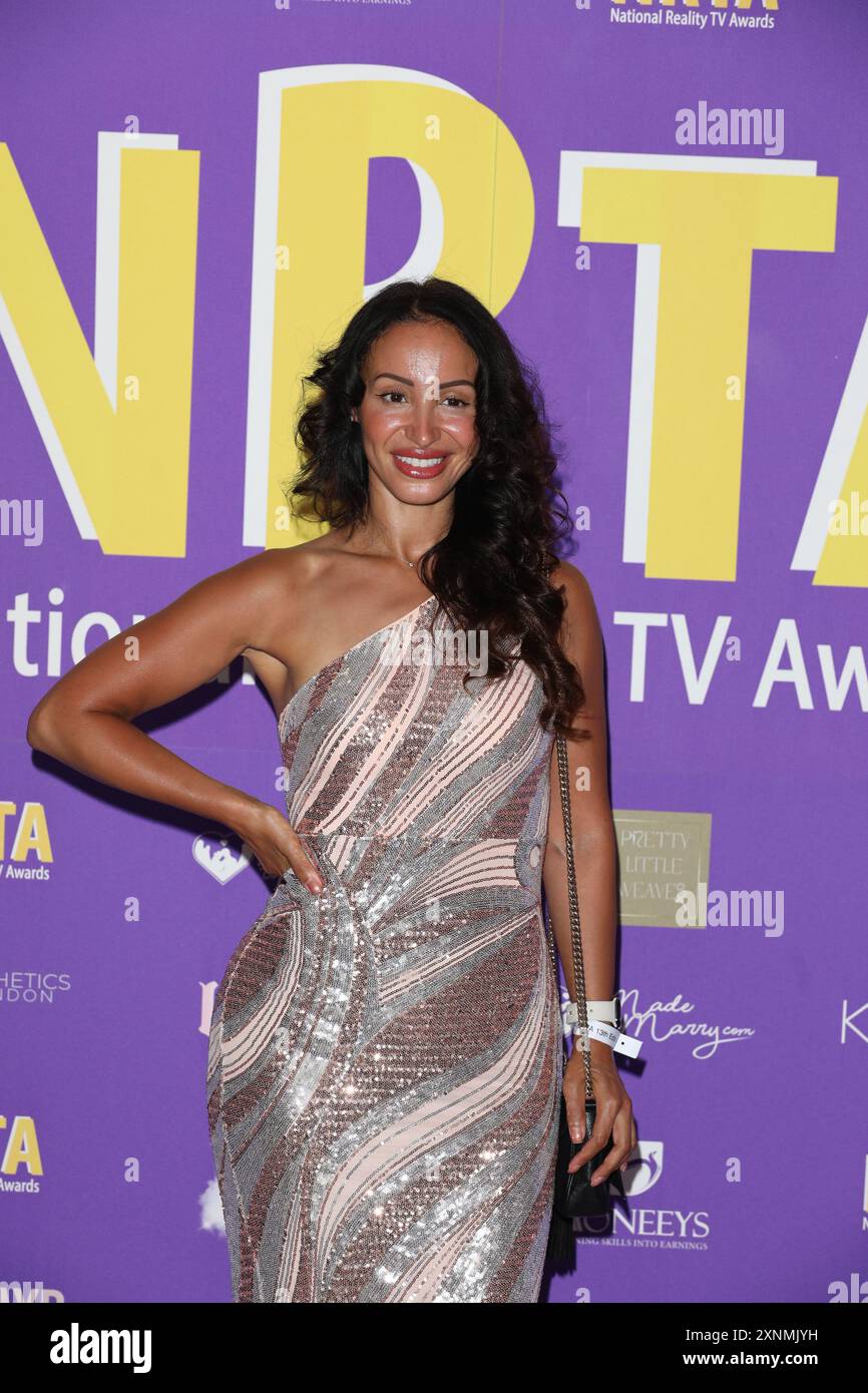 Amelle Berrabah attends National Reality TV Awards at Porchester Hall ...