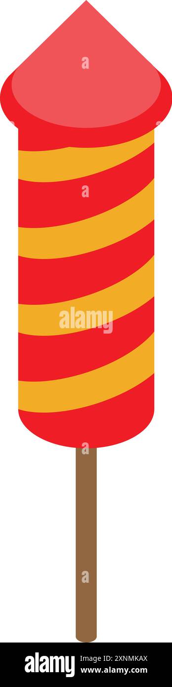 Rocket firework lit Cut Out Stock Images & Pictures - Alamy