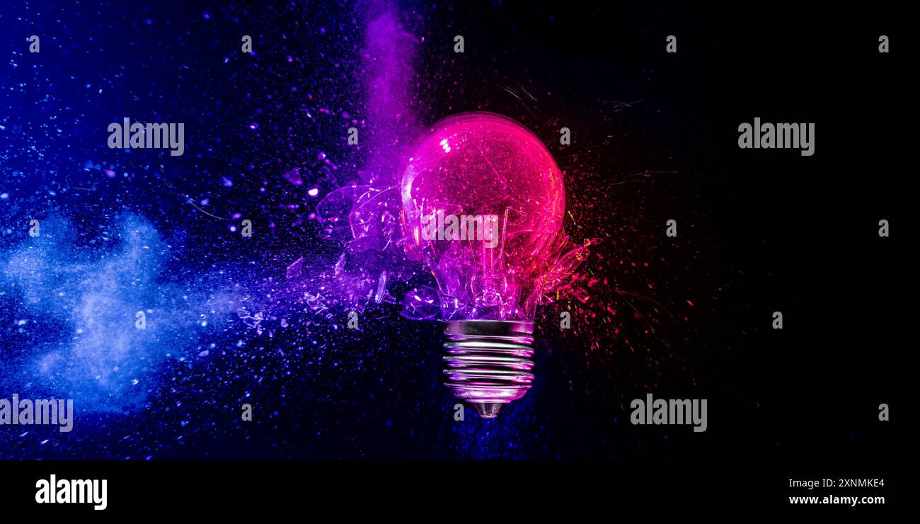 Exploding abstract powder hi-res stock photography and images - Alamy
