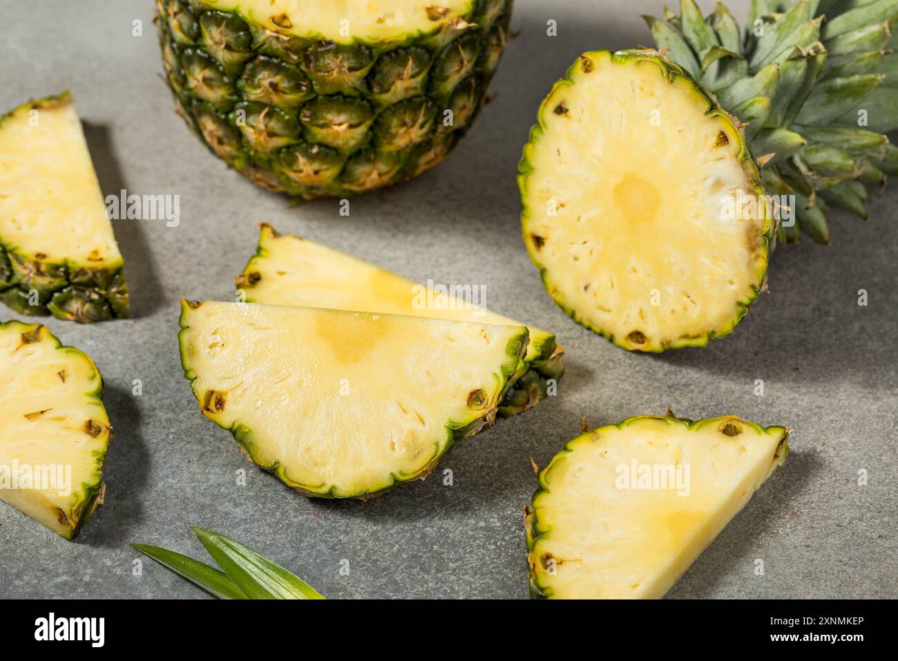 Organic Raw Sweet Pineapple Fruit Ready to Eat Stock Photo - Alamy