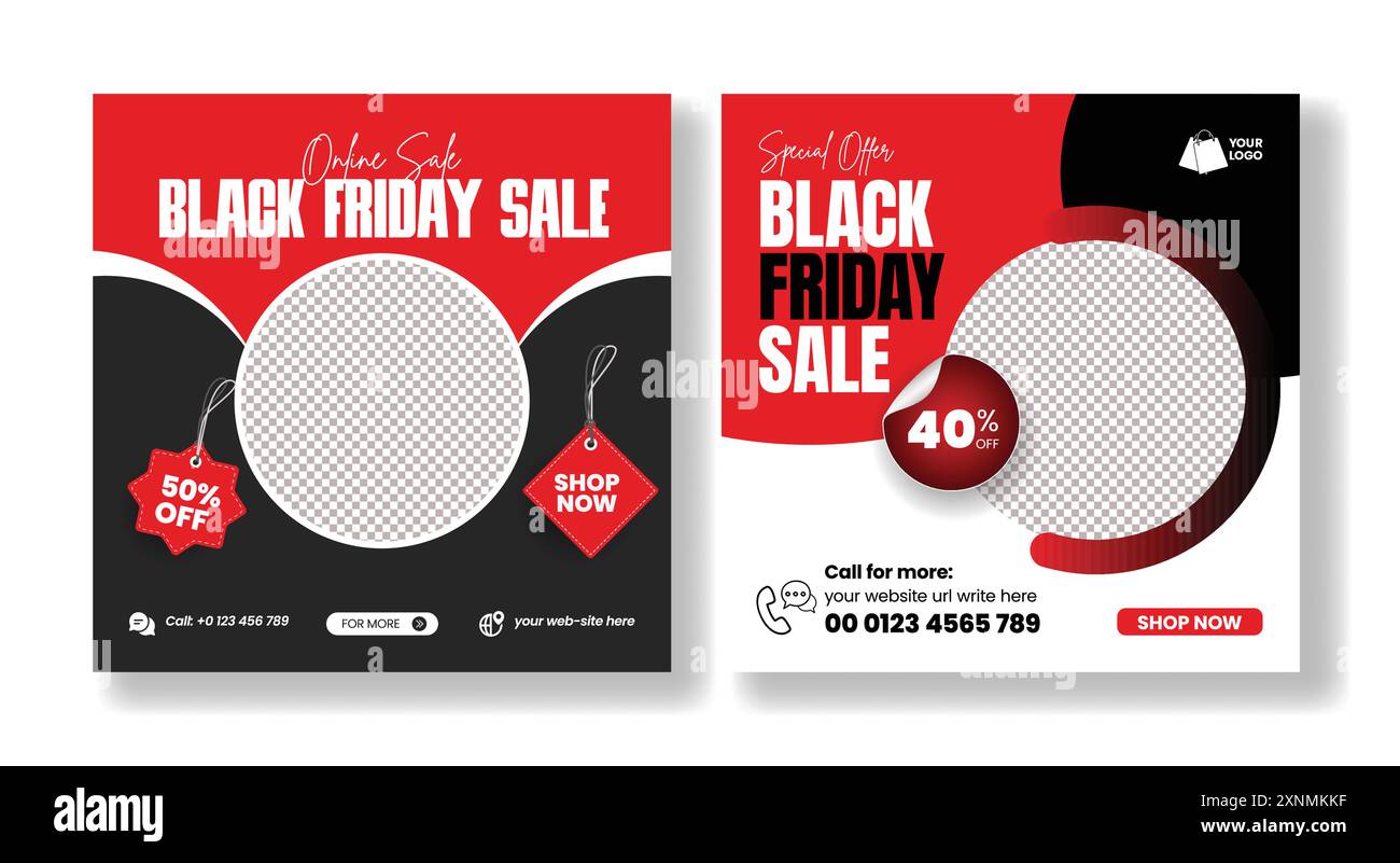 Modern square editable banner Cut Out Stock Images & Pictures - Alamy