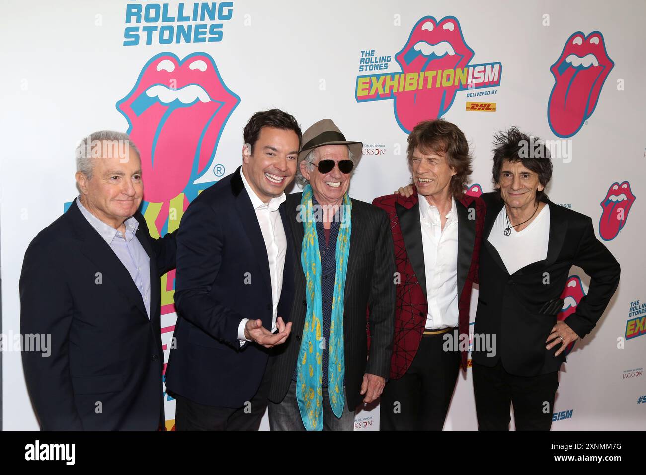 Lorne Michaels, Jimmy Fallon, Keith Richards, Mick Jagger and Ronnie ...