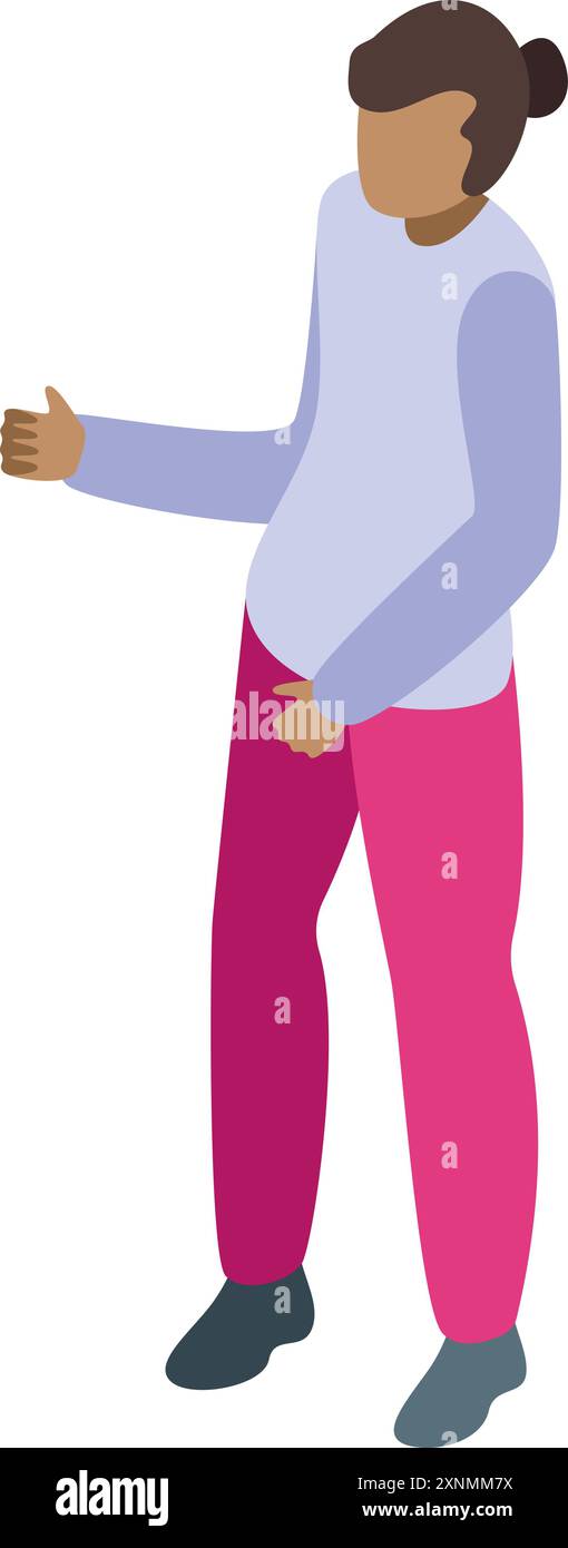 Business woman showing thumbs up Stock Vector Images - Alamy