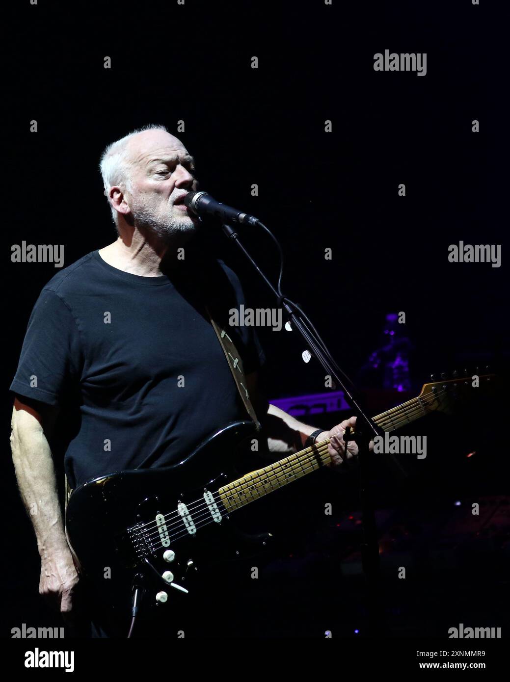 ** EDITORIAL USE ONLY ** David Gilmour performs in concert at Madison ...