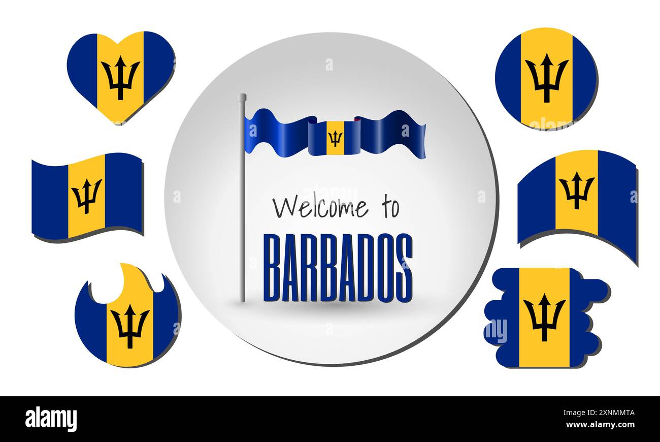 Welcome to barbados Stock Vector Images - Alamy